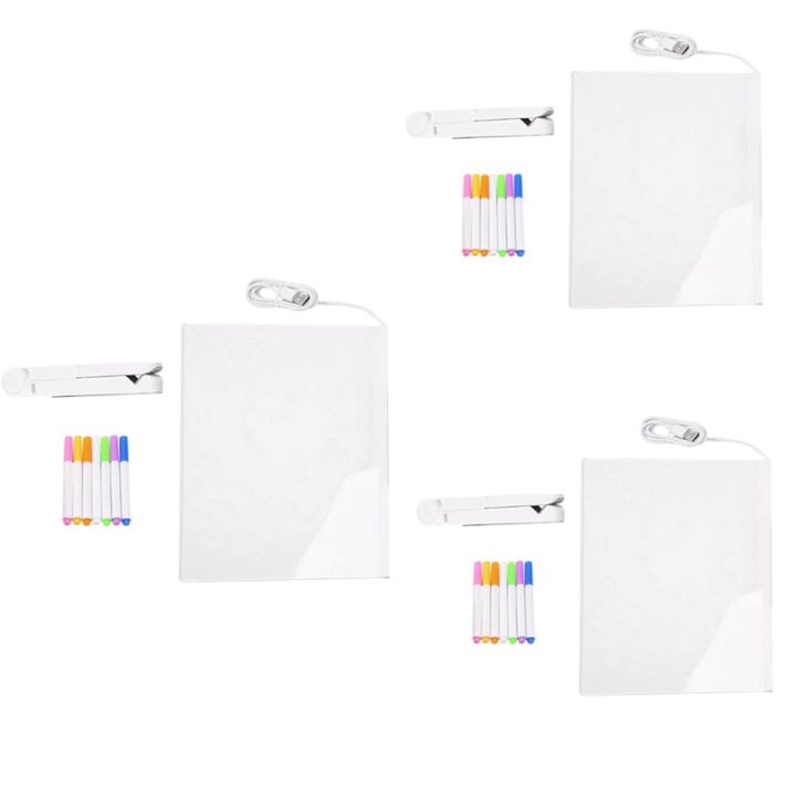 LED Note Board, Glowing Acrylic Message Marker Board with Light, Board ...