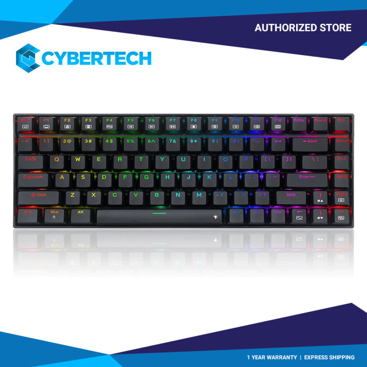 Redragon K629-KB PHANTOM 84 key Rainbow backlight mechanical gaming ...