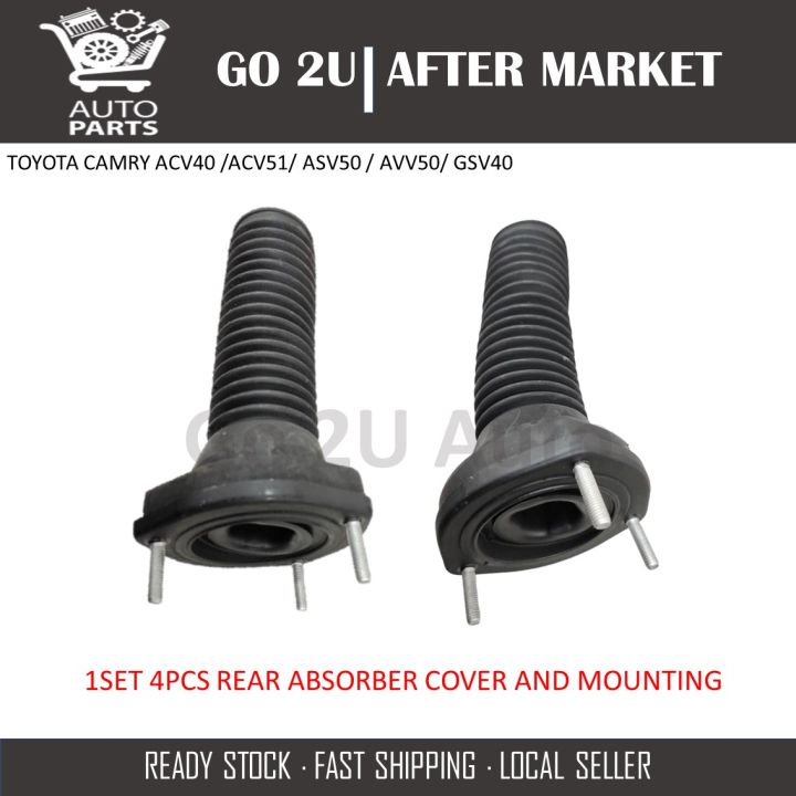1SET 4PCS REAR ABSORBER MOUNTING RIGHT AND LEFT WITH COVER - TOYOTA ...
