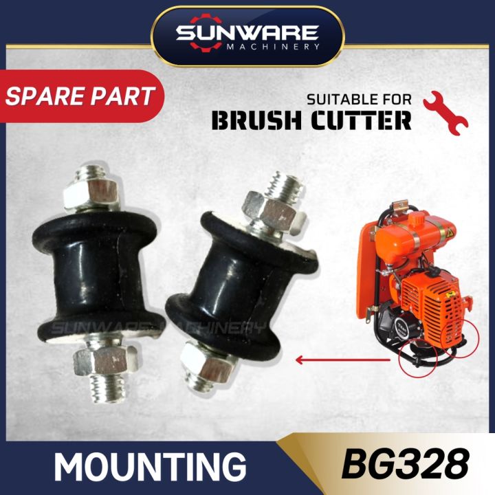 Brush Cutter Absorber Mounting Rubber Tapak Getah Mounting Mesin Rumput ...