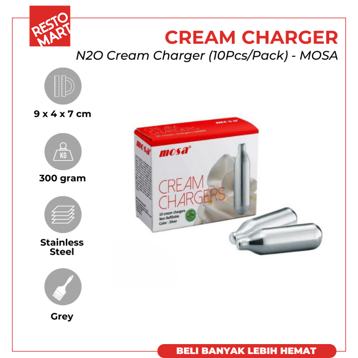 N2O Cream Charger (10 pcs/pack) MOSA (1225025) | Lazada Indonesia