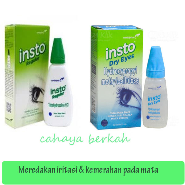 INSTO REGULAR EYE DROP HIJAU DAN INSTO DRY EYES BIRU MOISTURE MATA ...