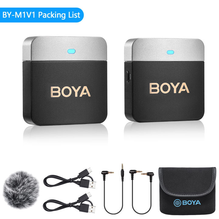 BOYA BY-M1V ซีรีส์ไร้สายลาวาเลียร์ไมโครโฟน,พอร์ต Rx/rxd/rxu เหมาะสำหรับ ...