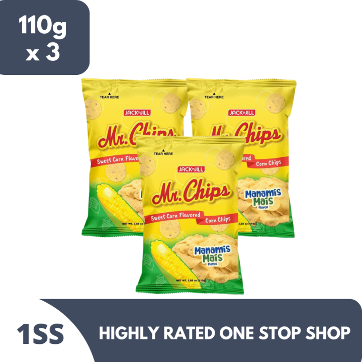Jack N' Jill Mr. Chips Sweet Corn 110g x 3 | Lazada PH