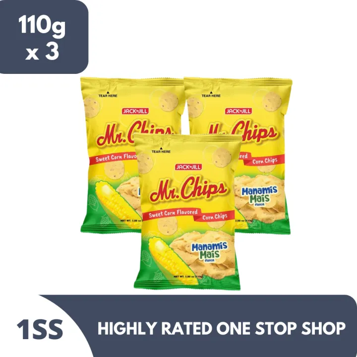 Jack N' Jill Mr. Chips Sweet Corn 110g x 3 | Lazada PH