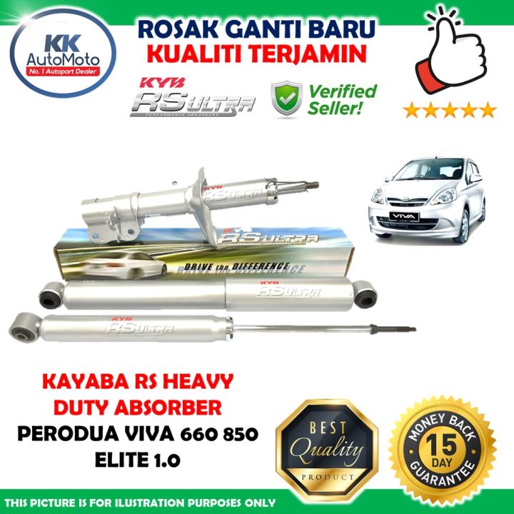 Genuine KYB Ultra RS Performance Original Absorber Perodua Viva 660 850 ...