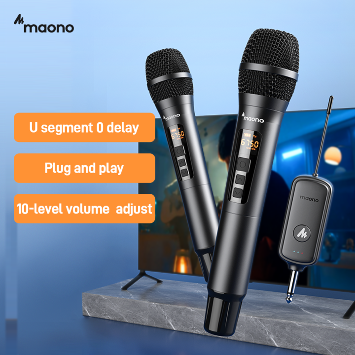 MAONO WM760 Wireless Handheld Cordless Dynamic Mic System with ...