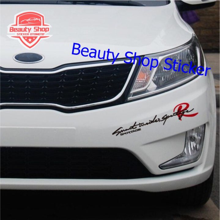 stiker sportage cutting sticker mobil kia sportage kap kaca bumper body ...