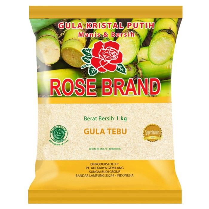 Gula ROSE BRAND 1kg kuning / Gula Tebu / Gula Pasir | Lazada Indonesia