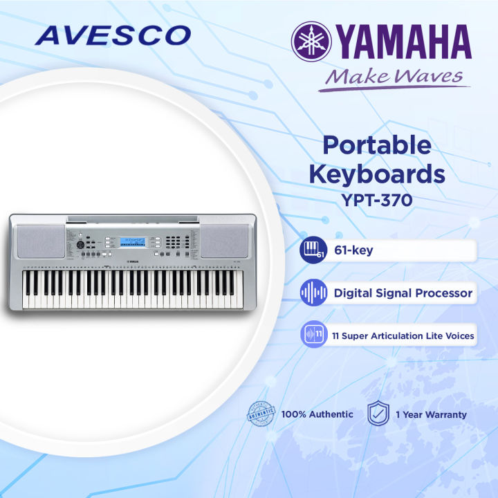 Yamaha YPT-370 61-Key Portable Digital Keyboard | Lazada PH