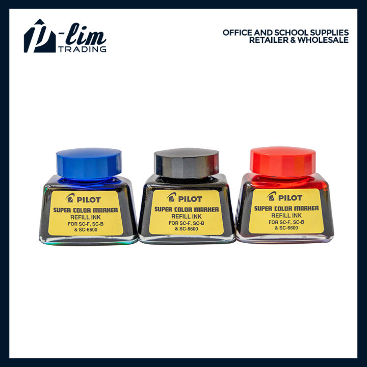 PILOT SUPER COLOR MARKER REFILL INK (PERMANENT MARKING INK) 30ML ...