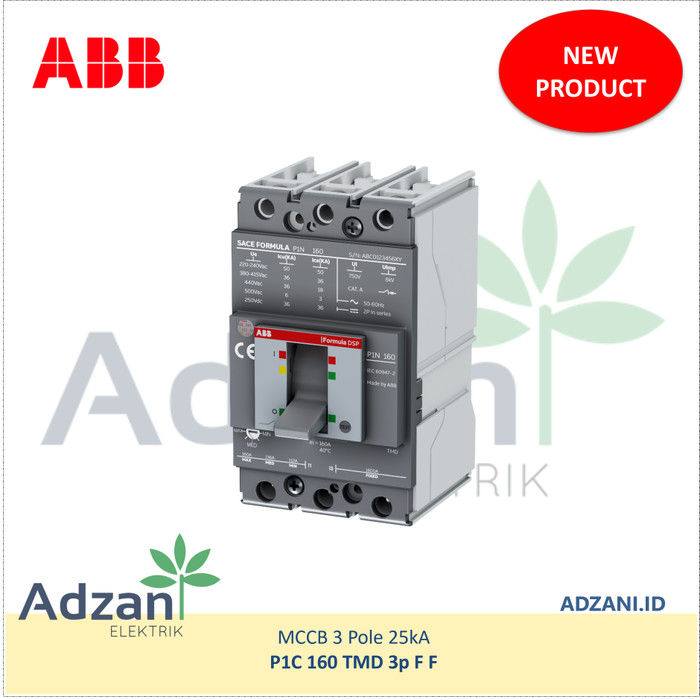 ABB MCCB 3P 80A 25kA P1C TMD 1SDA116234R1 Formula DSP Breaker | Lazada ...