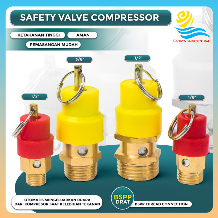 Safety Valve Sparepart Kompressor 1 4 Inch Mini Safety Valve Kompresor Compresor 1 4