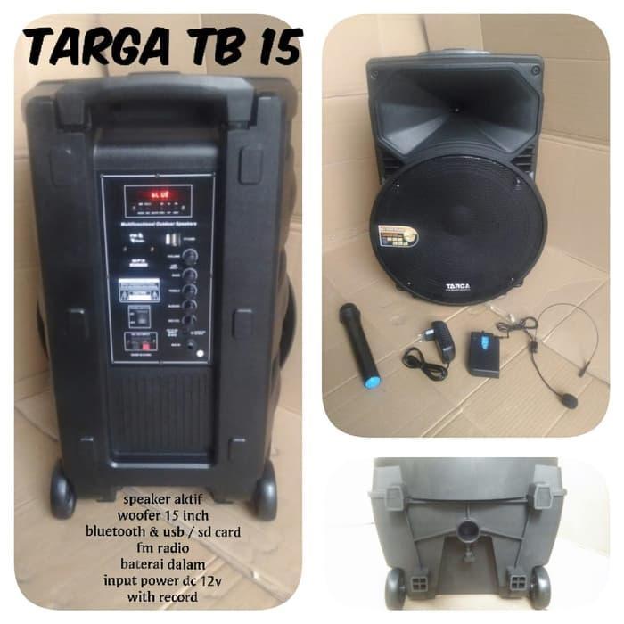Speaker Portable meeting wireless TARGA 15 inch Bisa Bluetooth | Lazada ...