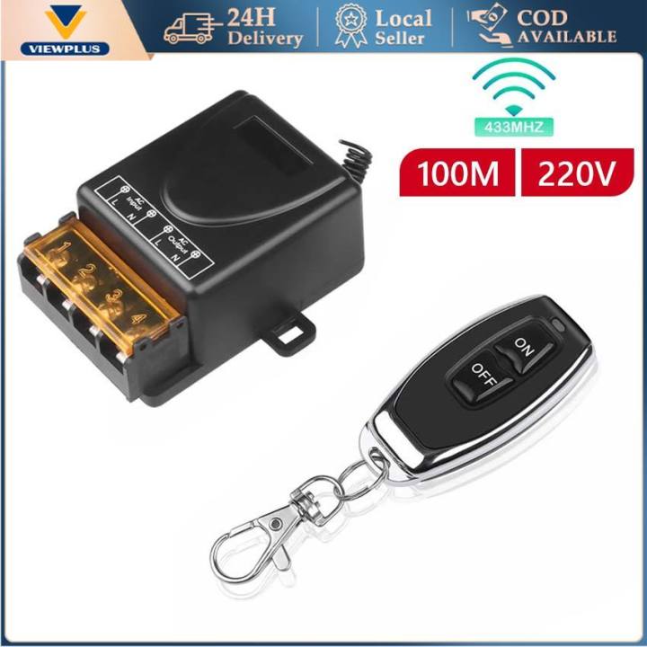 433MHz 220V Wireless Remote Control Switch 30A 1CH High Power Relay ...