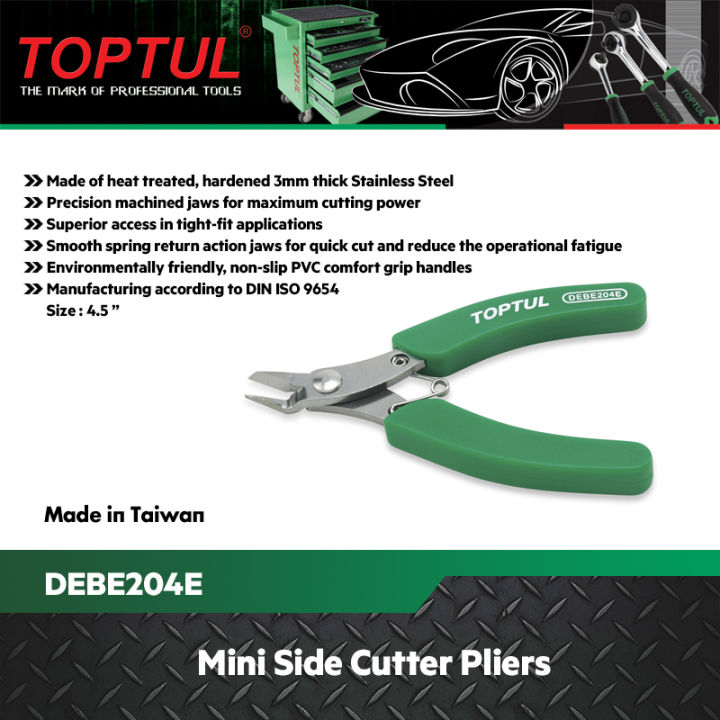 Toptul Mini Side Cutter Pliers 4.5" | Lazada PH