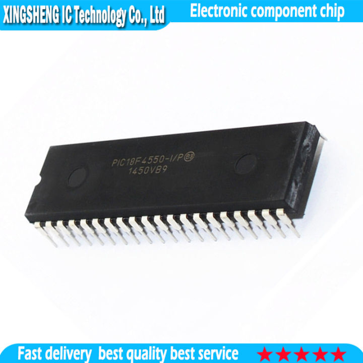 1PCS PIC18F4550-I/P PIC18F4550 18F4550 DIP40 In Stock | Lazada PH