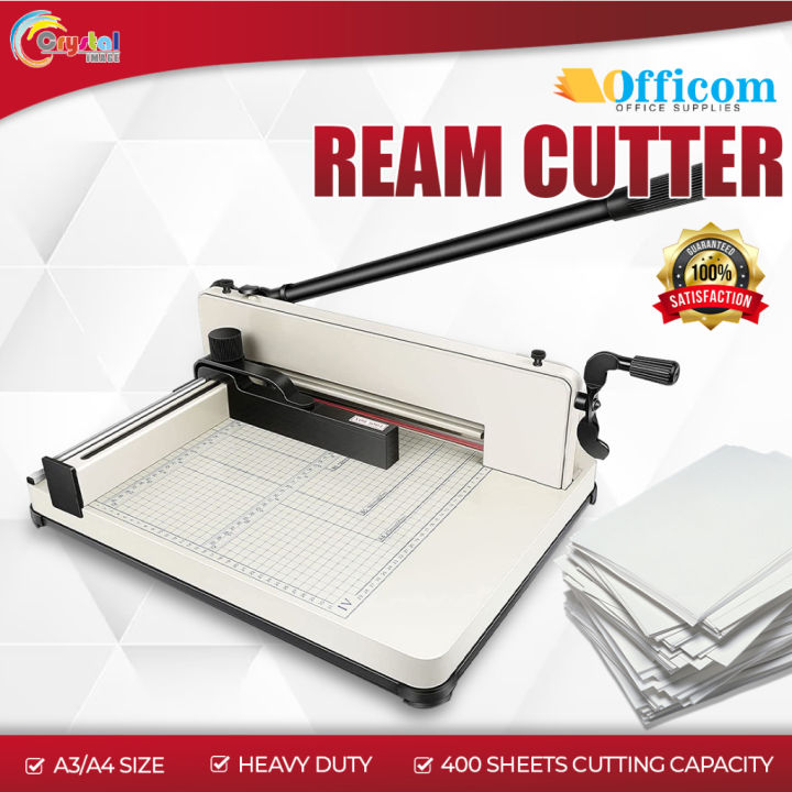 Officom Ream Cutter A4 | A3 Size Heavy Duty Paper Cutter Stack Cutter ...