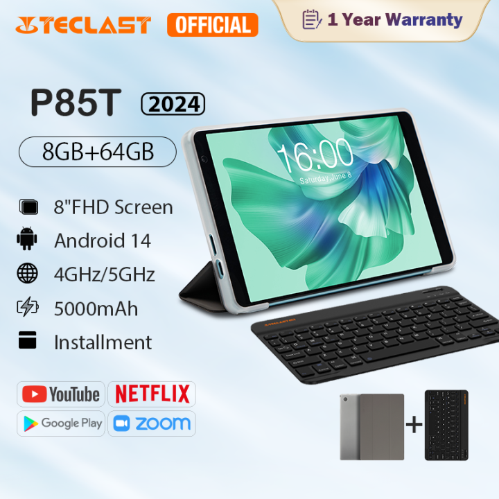Teclast P85T Tablet - 2024 Model with 8GB RAM, 64GB ROM, Android 14 ...