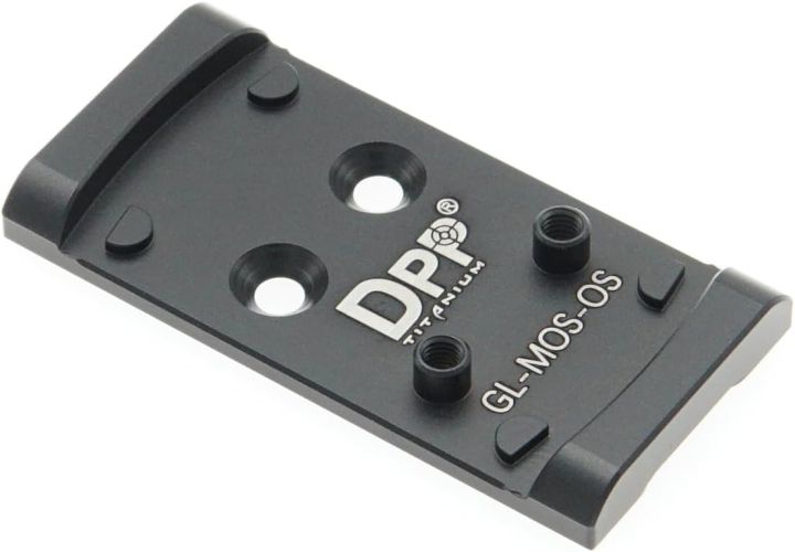 แผ่นอะแดปเตอร์ไทเทเนียม DPP ที่เข้ากันได้กับ Glock 17 19 มาตรฐาน MOS ...