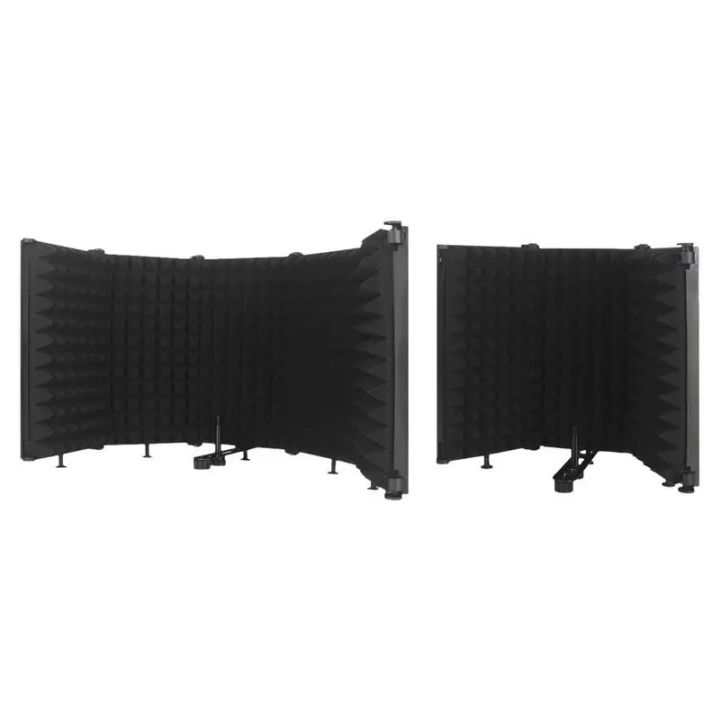 【Be worth】 Microphone Isolation Shield Portable 3 Panels Foldable ...