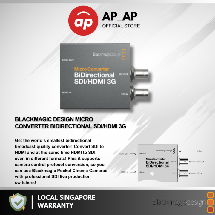 Blackmagic Design Micro Converter BiDirectional SDI/HDMI 3G ...