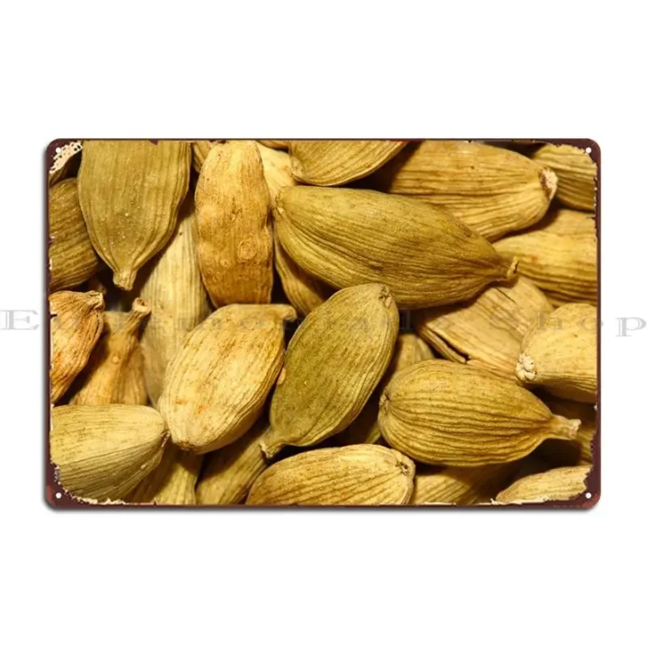 2025 Rustic Cardamom Pods Metal Wall Plaque Vintage Tin Sign Poster for ...