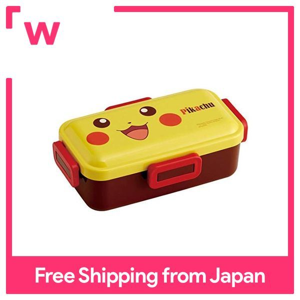 Skater Ag + Silver Ion Antibacterial Dome Type Lid Lunch Box 530ml Pikachu Face 21 Pocket ...
