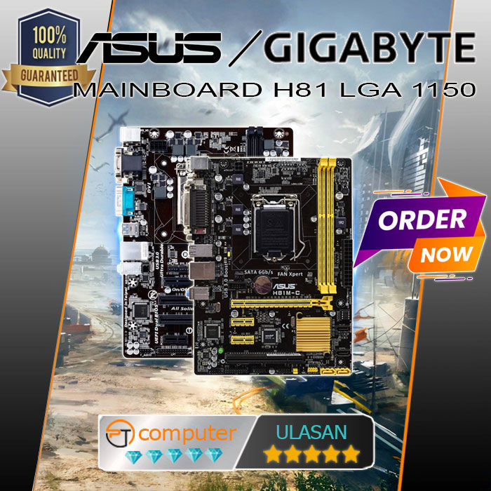 Mainboard H81 Gigabyte / Asus Intel Lga 1150 Ddr3 | Lazada Indonesia