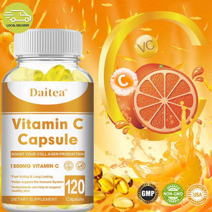 Daitea อาหารเสริมวิตามินซี สนับสนุนระบบภูมิคุ้มกัน ส่งเสริมสุขภาพผิว ...