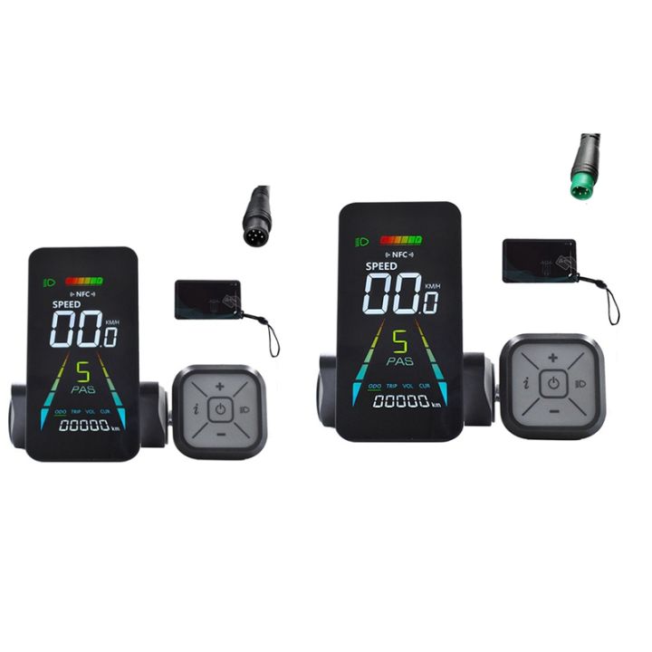 E-Bike NFC LCD Display Color Animated Meter 24V/36V/48V/60V UART ...