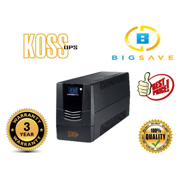 KOSS SYLION 3000VA UNINTERRUPTIBLE POWER SUPPLY (UPS) WITH 4 X UK ...