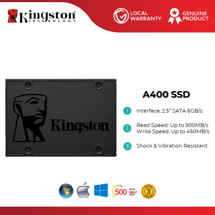 Kingston 480g Solid State Laptop Solid State Drive SATA3 Desktop SSD Solid State 2.5-inch ...