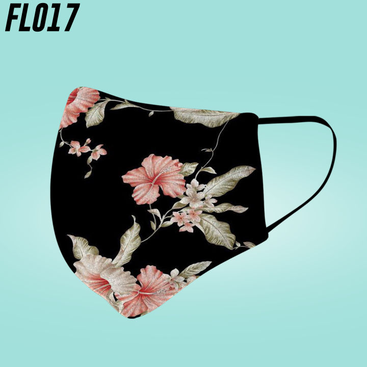 Washable Face mask (PPE)- Floral 17// 100 % Breathable/ Reusable ...