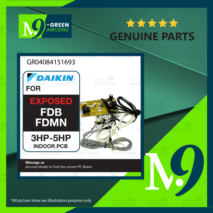 ORIGINAL DAIKIN CEILING EXPOSED AIRCOND ORIGINAL INDOOR PCB / IC BOARD ( FDB-FDM SERIES ) | Lazada