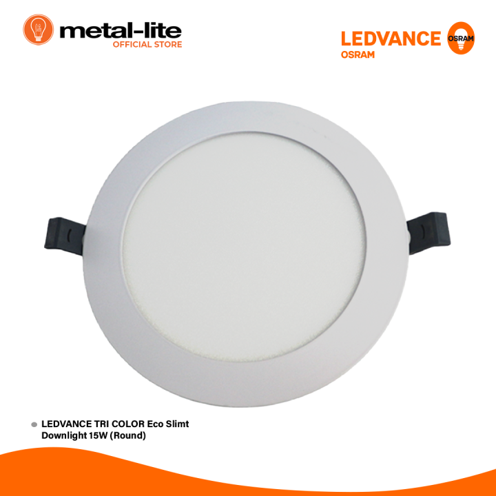 LEDVANCE TRI COLOR ECO SLIM DOWNLIGHT 15W (ROUND) VDLSLIMR60, Elegant ...