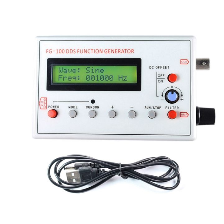 FG-100 DDS Function Signal Generator Frequency Counter 1Hz - 500KHz ...