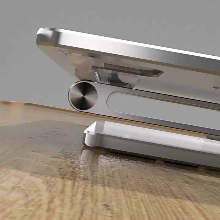 LZD แท่นวางโน๊ตบุ๊คอลูมิเนียม Pafan เพิ่มความสูงสองทิศทางแท่นอ่าน ...