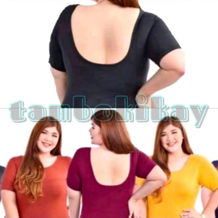 XL-3XL Scoop Back Top | Lazada PH