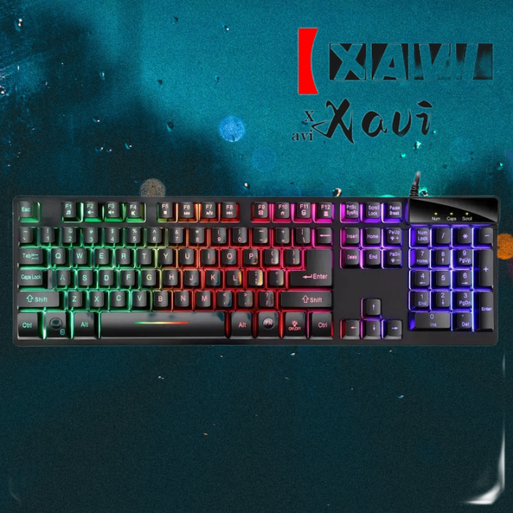 【Xavier】Pro Gaming Keyboard with Mechanical Switches, RGB Backlight ...