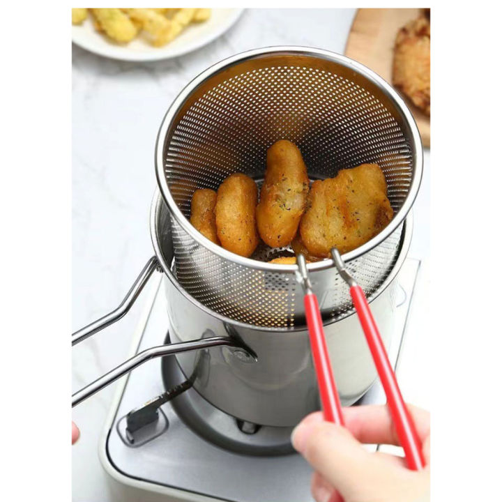 Tall & Mini Stainless Steel Tempura Deep Frying Oden Cooker Chicken ...