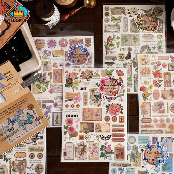 Vintage Handbook Stickers Art Supplies Stickers DIY Decorative ...