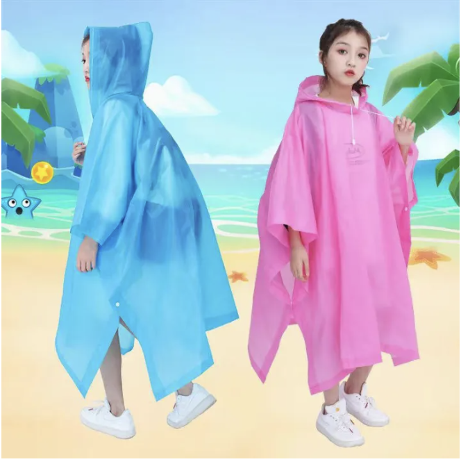 EVA student raincoat backpack one piece thickened outdoor travel ...