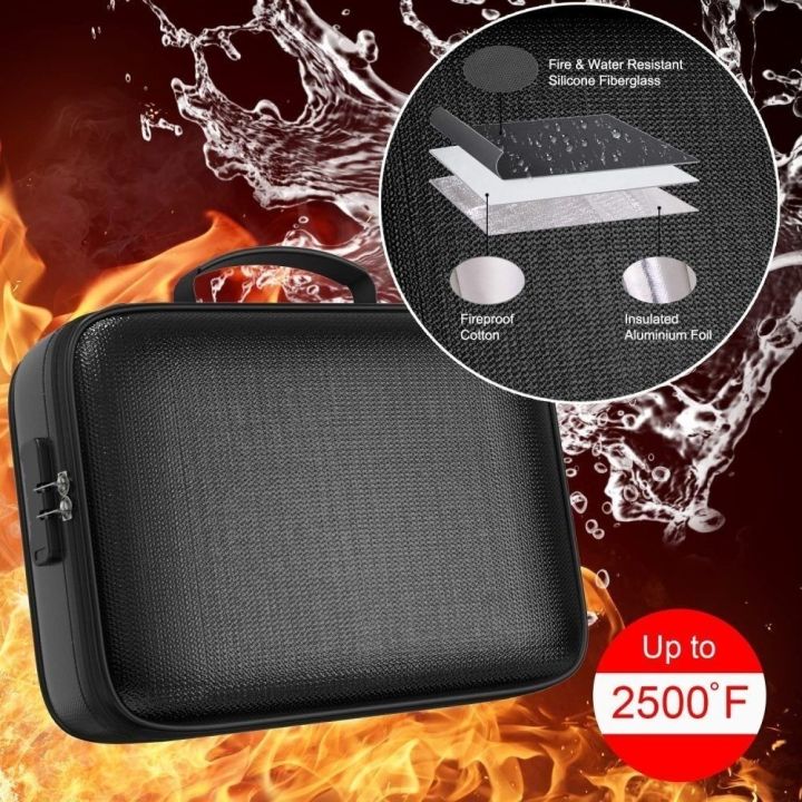 Tas Penyimpan Dokumen Tahan Api dan Air Tempat Berkas Map | Lazada ...