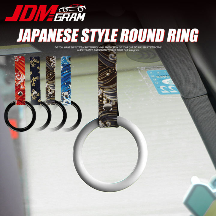JDMGRAM JDM Racing Car Hanging Ring 1pc Universal Auto Roof Pull Handle ...