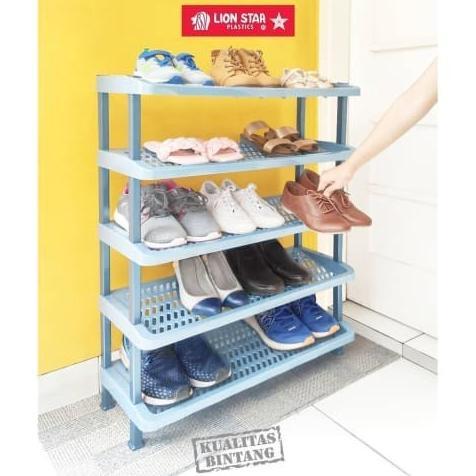 Rak Sepatu Sandal Lion Star A-55 Maxi Shoes Rack (5 Stacks) Rak 5Susun ...