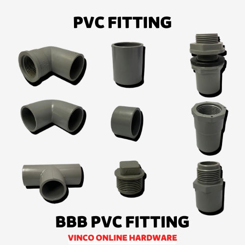 PVC Fitting BBB Socket Tank Connector Elbow Threaded Plug End Cap Valve ...