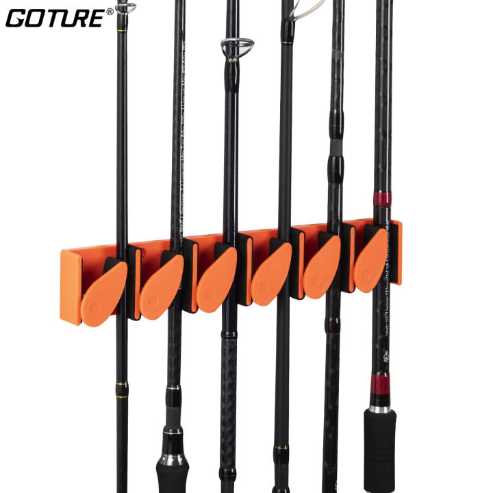 Goture Vertical Fishing Rod Holder, Horizontal Fishing Rod Holder, Wall ...