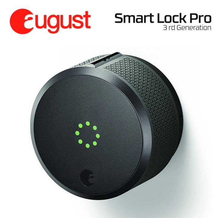 [คุณภาพดี] AUGUST SMART LOCK PRO สีดำ (3RD GEN) กลอนประตูอัจฉริยะ[รหัส ...
