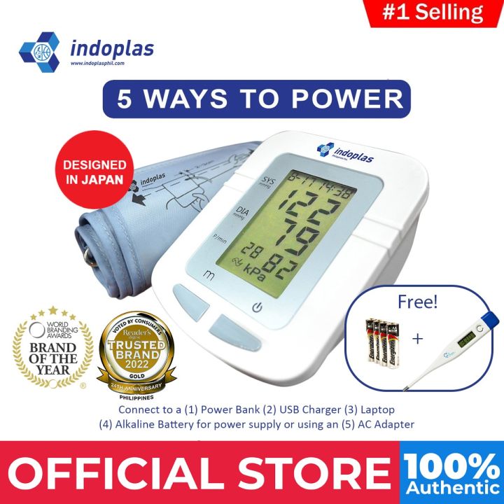 Indoplas Automatic Blood Pressure Monitor BP105 - Free Digital ...